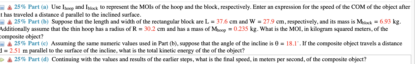 Solved (9\%) Problem 9: An L×W rectangular block of material | Chegg.com