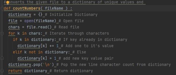 Solved A onverts the given file to a dictionary.of. unique | Chegg.com