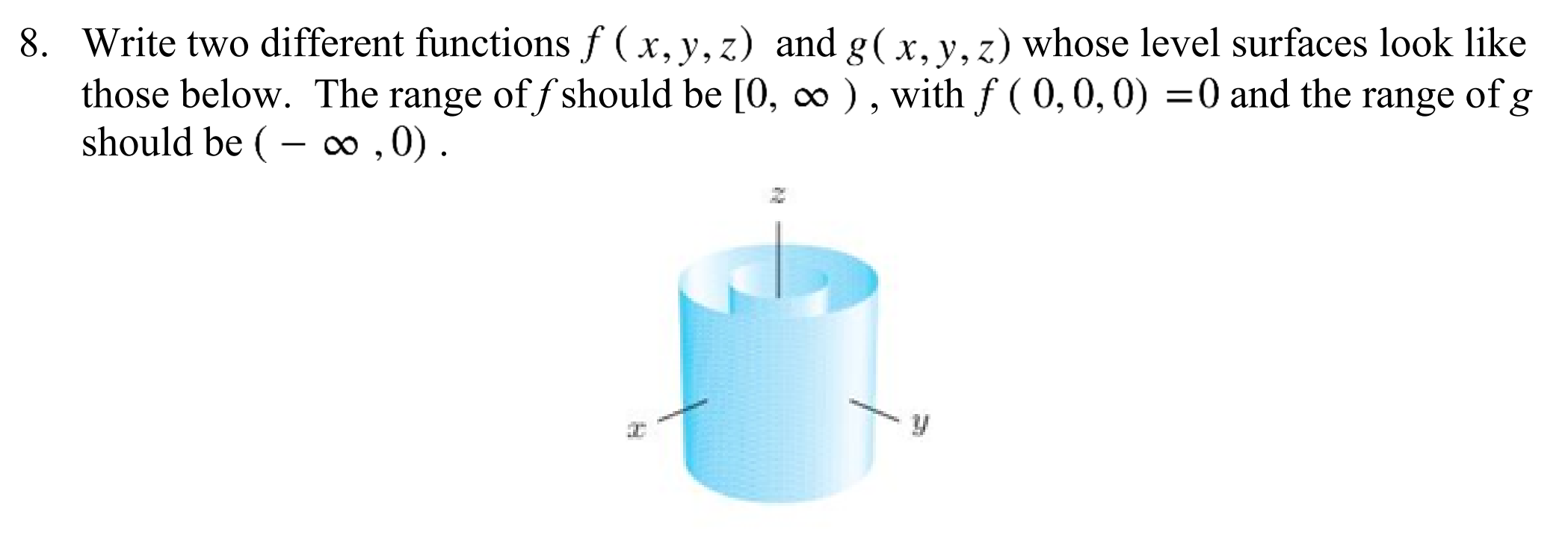 Solved 8. Write two different functions f(x,y,z) and | Chegg.com