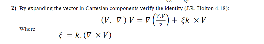 Solved By expanding the vector in Cartesian components | Chegg.com