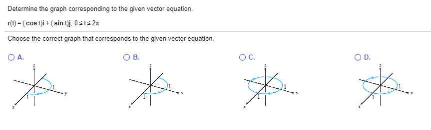 Solved Determine the graph corresponding to the given vector | Chegg.com