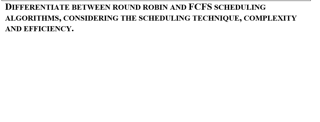 Solved CONSIDER THE FOLLOWING PROCESSES SCHEDULE TABLE: | Chegg.com