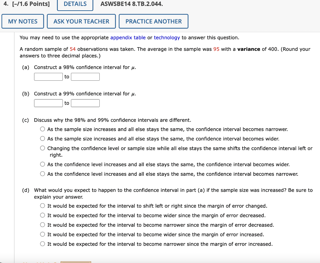 Solved You may need to use the appropriate appendix table or | Chegg.com