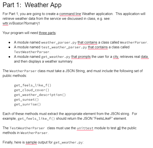 Solved HW-3_Part-1 - Create a solution in python for | Chegg.com