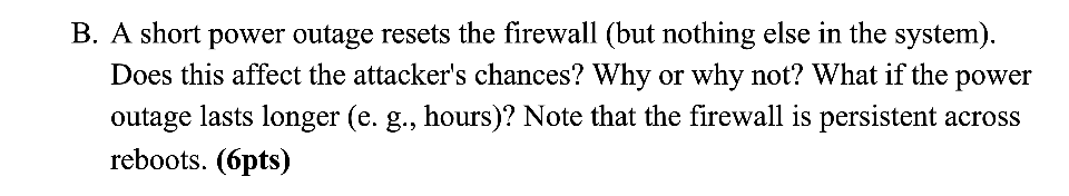 Solved Problem 2 - Firewalls (16 pts.): A corporate network | Chegg.com