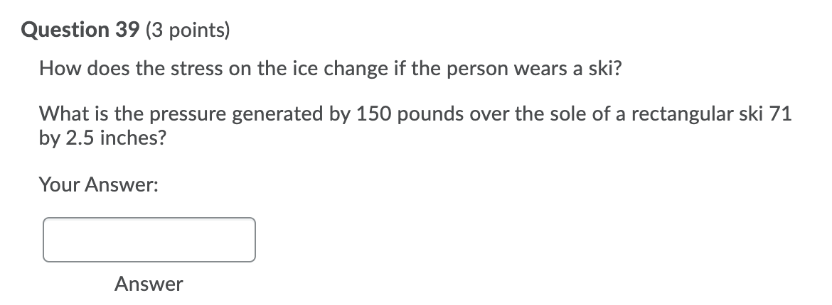 Solved Stress Pounds per square inch, or PSI, are common | Chegg.com