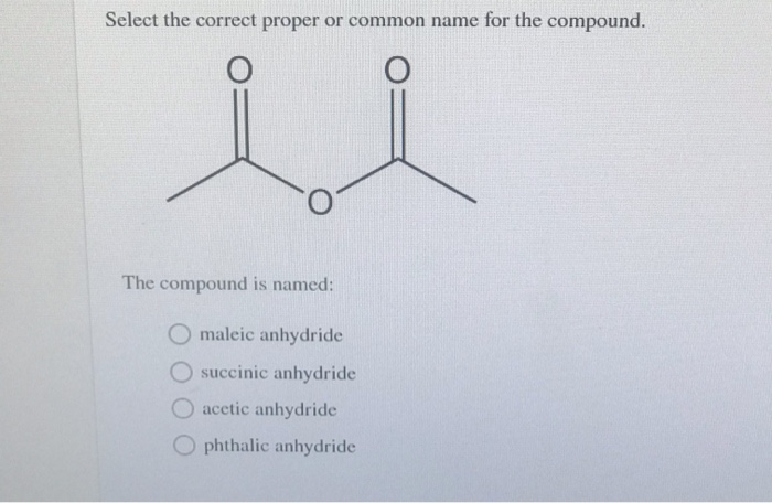 Solved Select the IUPAC name for the compound. CH3 CH3 H3C | Chegg.com
