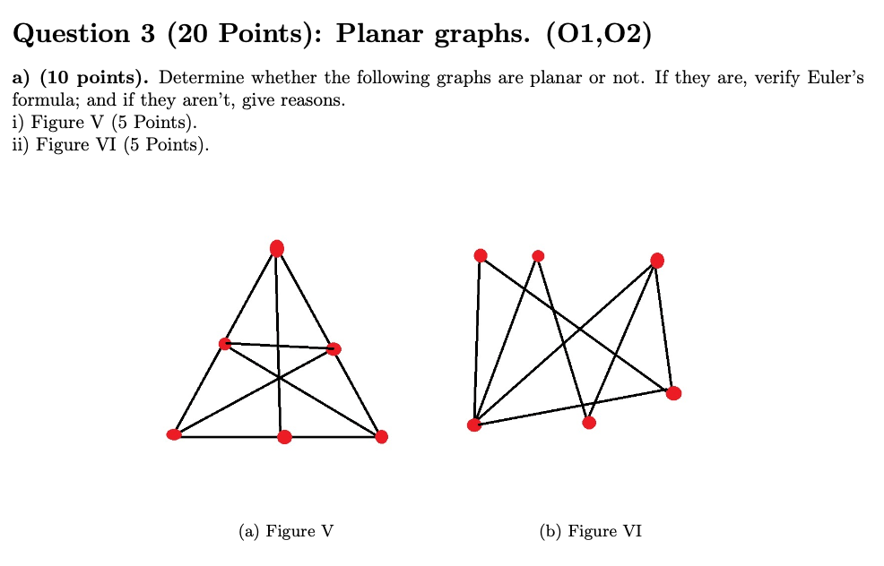 Solved a) (10 points). Determine whether the following | Chegg.com