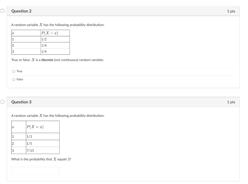 Solved A random variable X has the following probability | Chegg.com