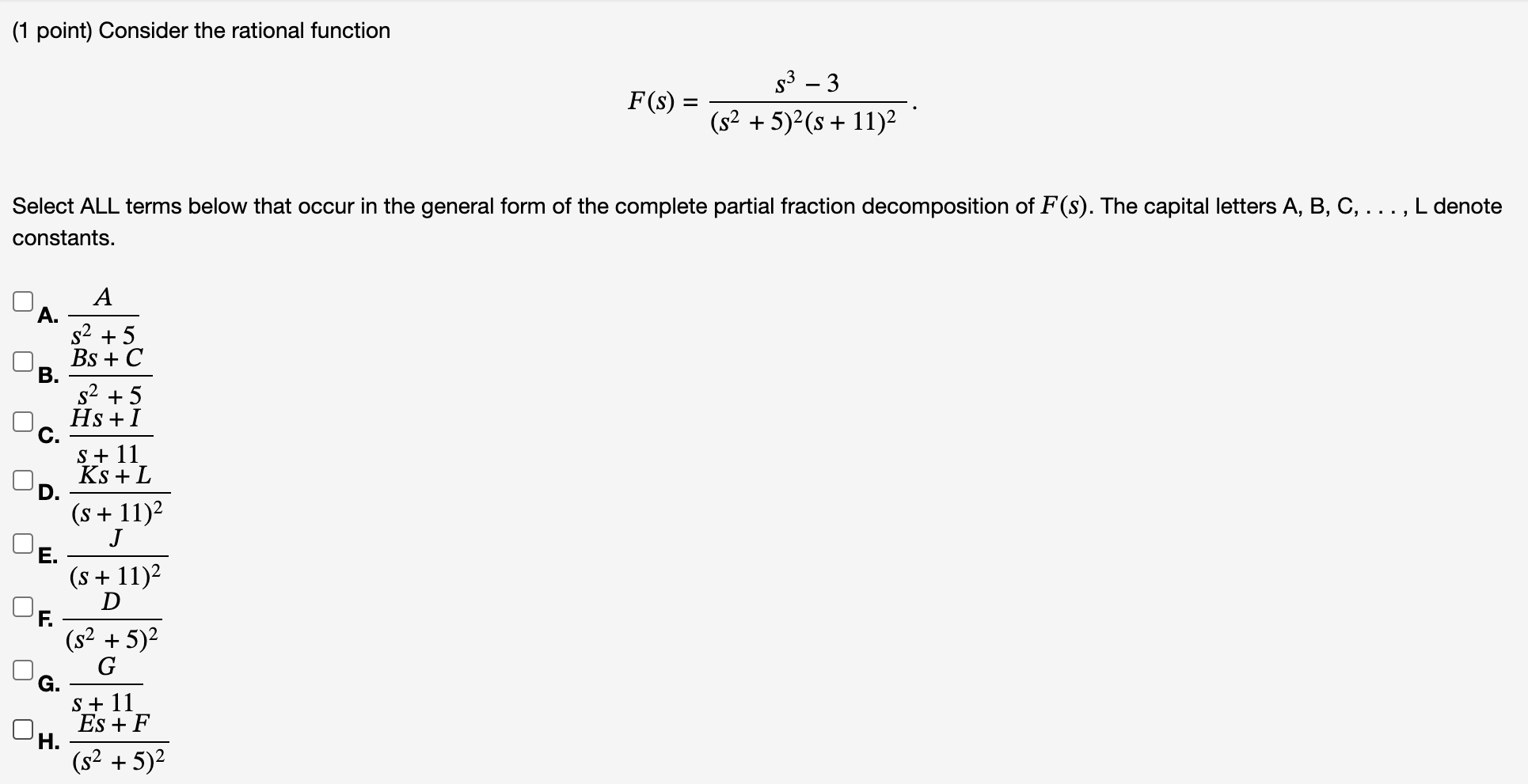 Solved (1 point) Consider the rational function | Chegg.com