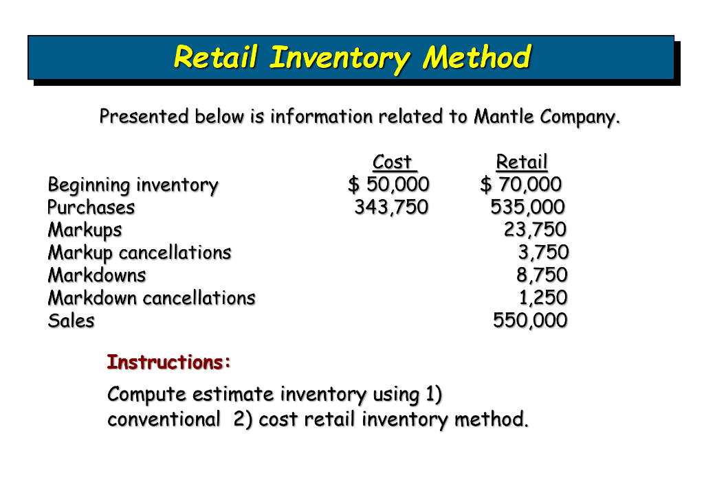 Solved Instructions: Compute estimate inventory at | Chegg.com