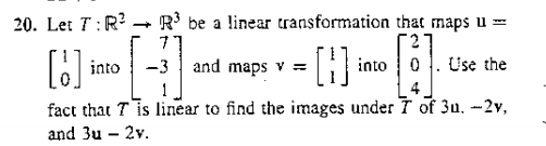 Solved Let T : R2 to R3 be a linear transformatio tht maps | Chegg.com