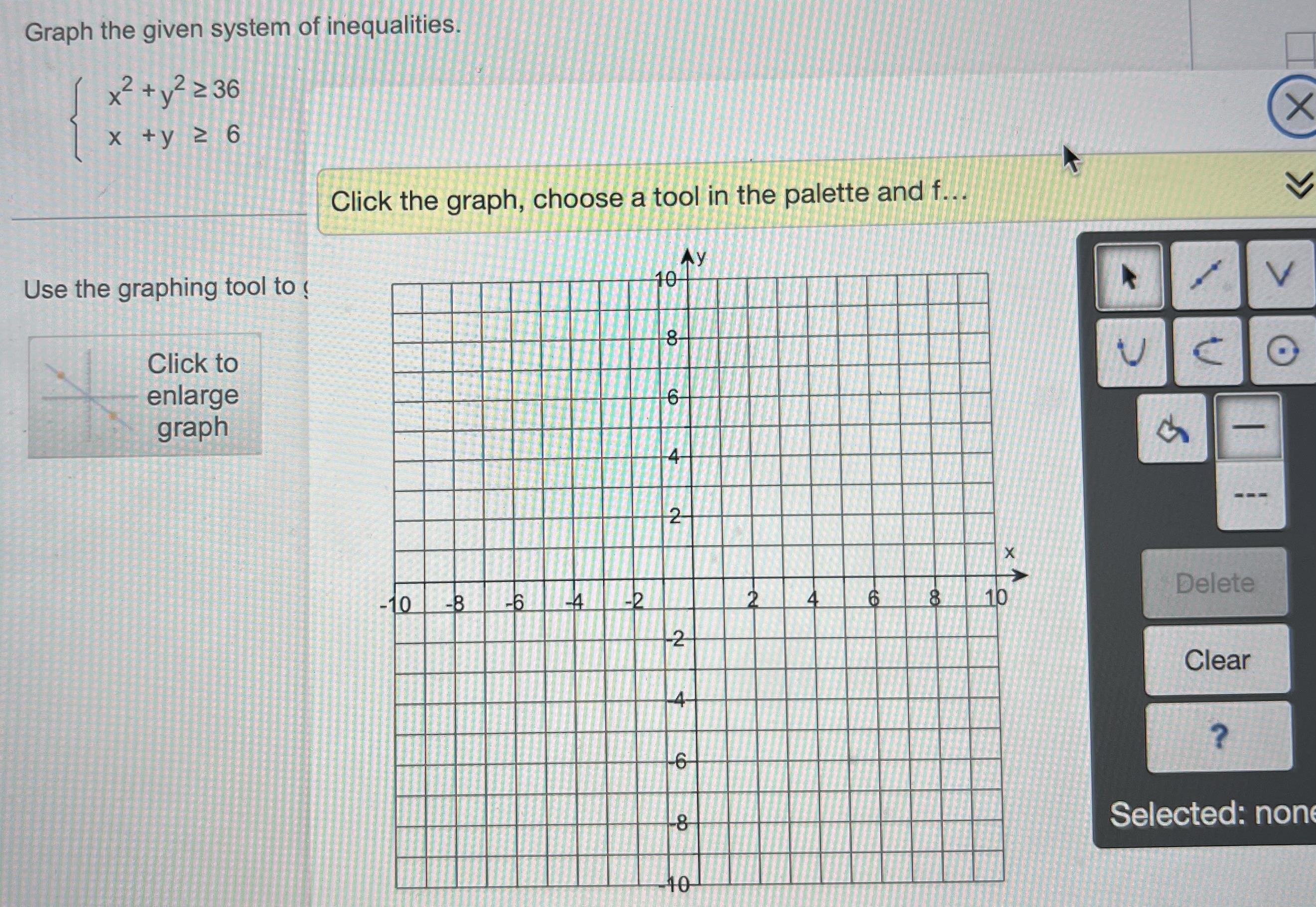 Solved Graph the given system of inequalities. | Chegg.com