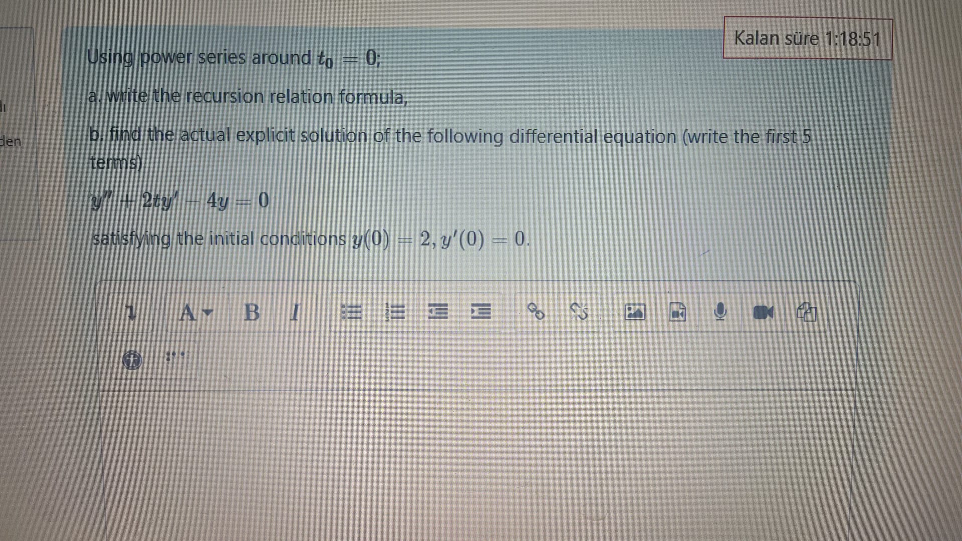 Solved a. write the recursion relation formula, b. find the | Chegg.com