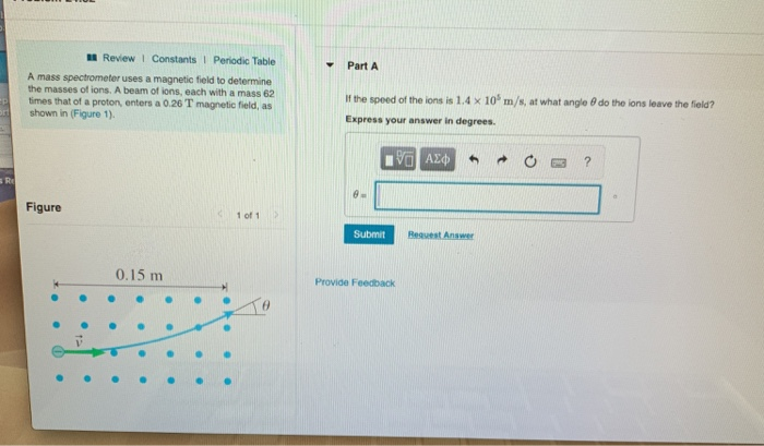 Solved יי Review 1 Constants l Periodic Table Part A A mass | Chegg.com