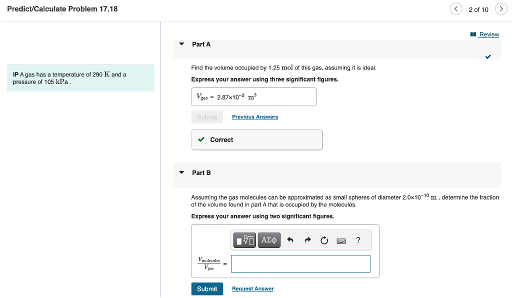 Solved Predict/Calculate Problem 17.18 2 of 10 Part A IP A | Chegg.com