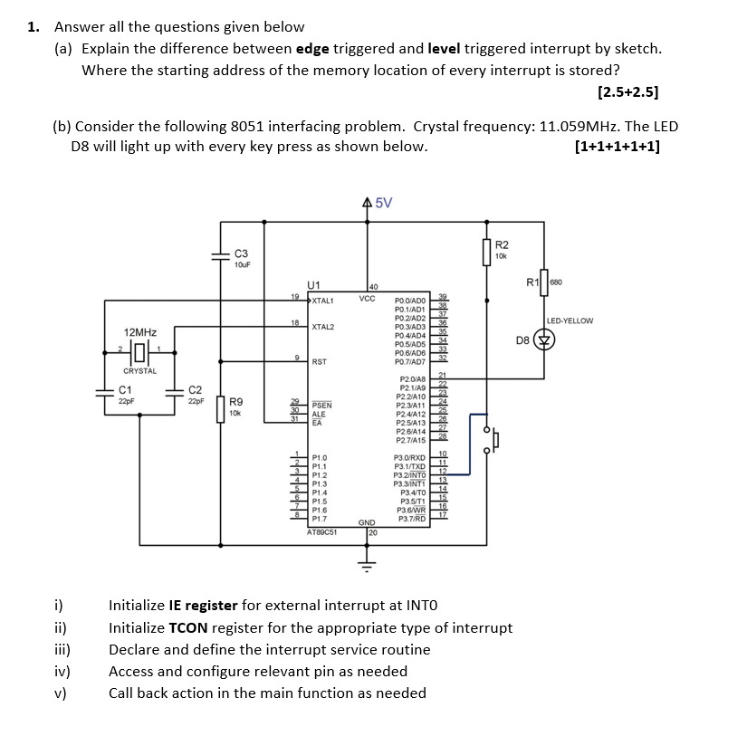 Solved 1. Answer all the questions given below (a) Explain | Chegg.com