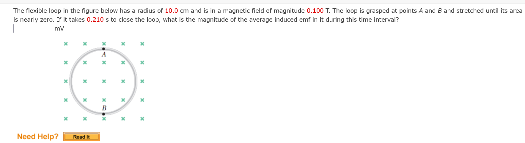 Solved The flexible loop in the figure below has a radius of | Chegg.com