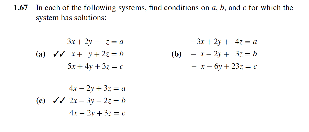 Solved 1.67 ﻿In each of the following systems, find | Chegg.com
