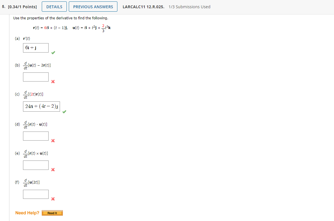 Solved Use the properties of the derivative to find the | Chegg.com