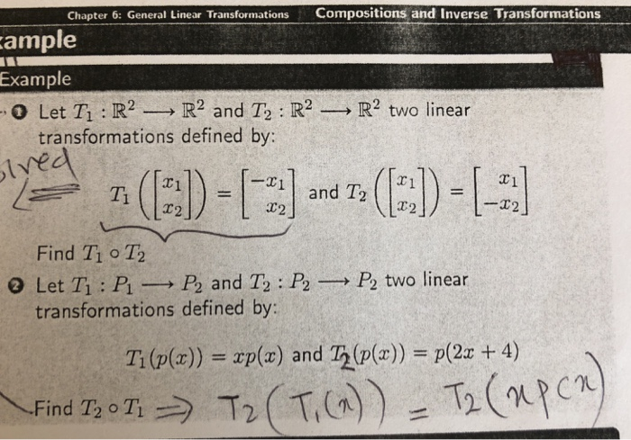 Solved Chapter 6 General Linear Transformations