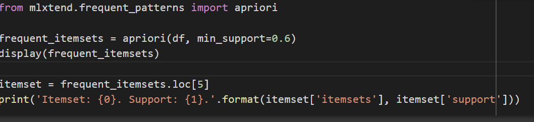 Solved In the transaction dataset used in the tutorial | Chegg.com