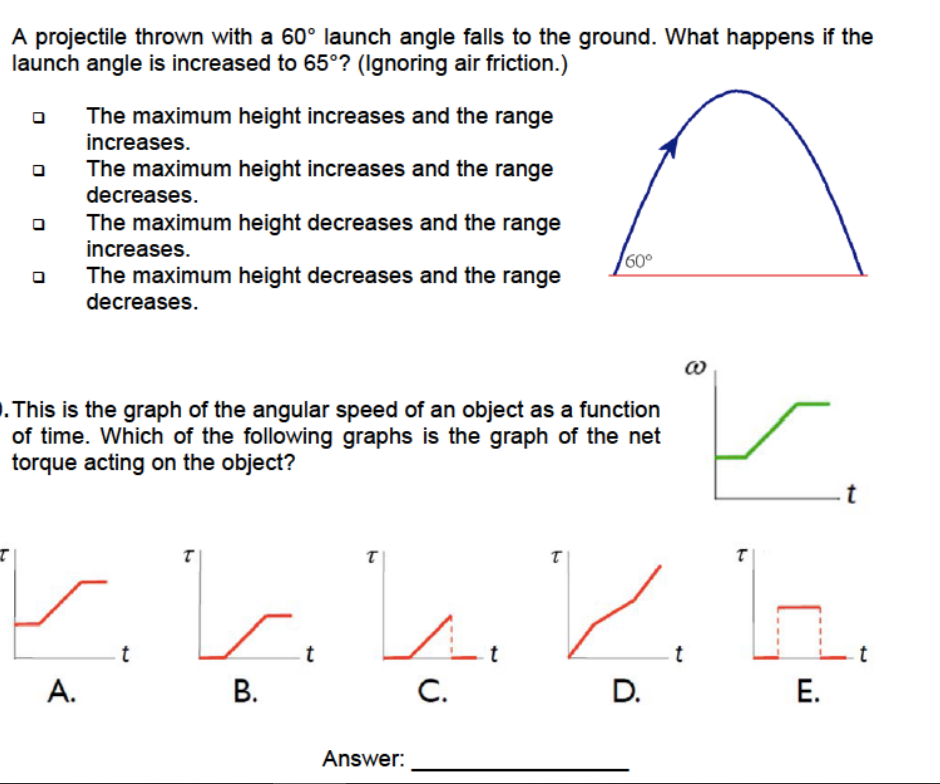 Solved A projectile thrown with a 60° launch angle falls to | Chegg.com