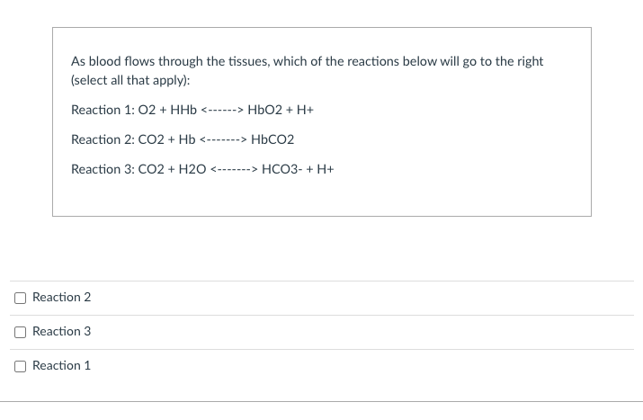 Solved As blood flows through the tissues, which of the | Chegg.com