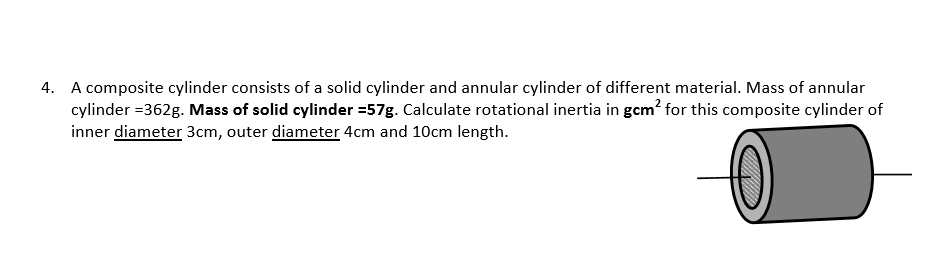 Solved 4. A composite cylinder consists of a solid cylinder | Chegg.com
