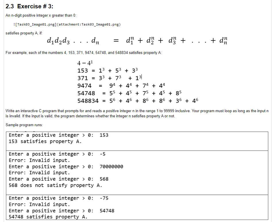 Solved 2.3 Exercise # 3: An n-digit positive integer x | Chegg.com