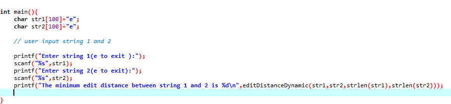 Solved C Programming How Do I Run A Pair Of Input Strings 5