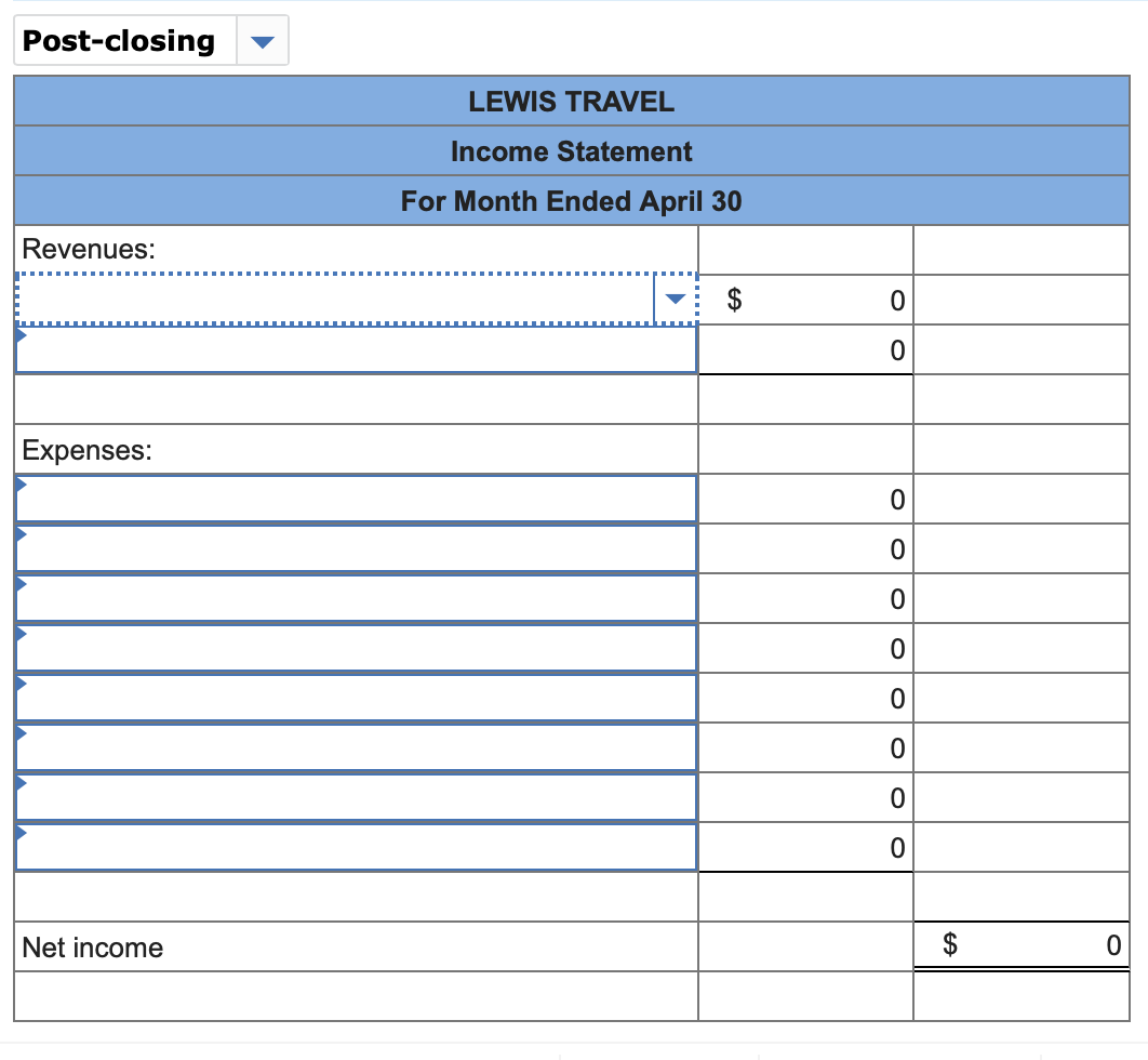 Solved Please fill in the INCOME STATEMENT, BALANCE SHEET, & | Chegg.com