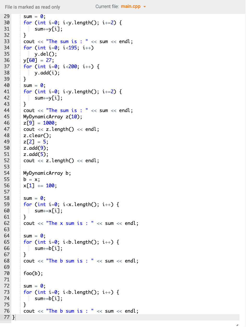 254 Lab Dynamic Arrays Part Ii For This Lab You