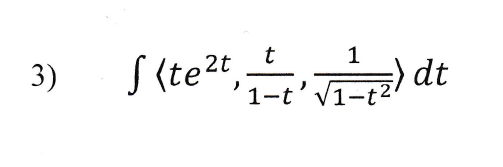 Solved t 1 2t 3) S (tezt '1-t' V1-t2 )dt | Chegg.com
