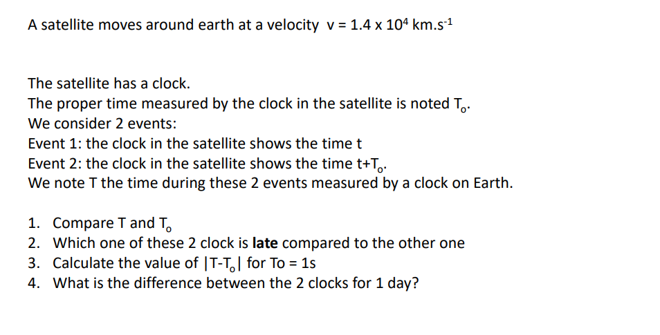 Solved A satellite moves around earth at a velocity | Chegg.com