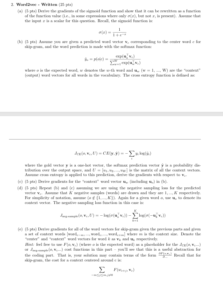 Solved (b) (5 pts) ﻿Assume you are given a predicted word | Chegg.com