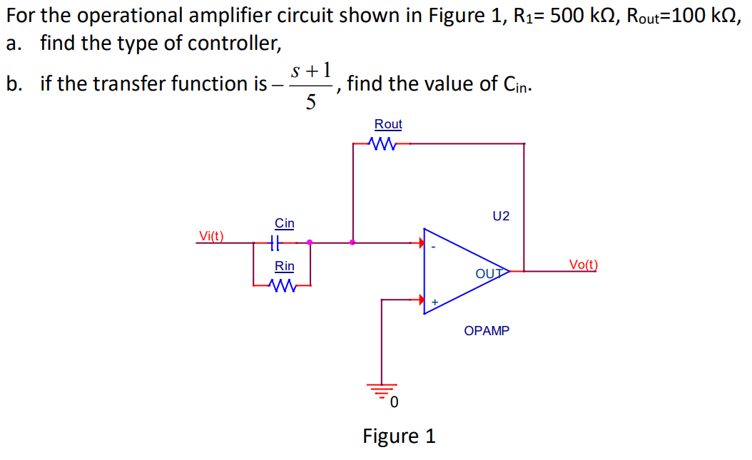 Solved For the operational amplifier circuit shown in Figure | Chegg.com