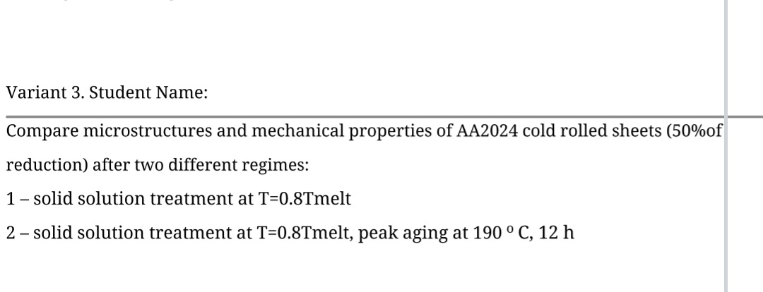 Solved Compare microstructures and mechanical properties of | Chegg.com