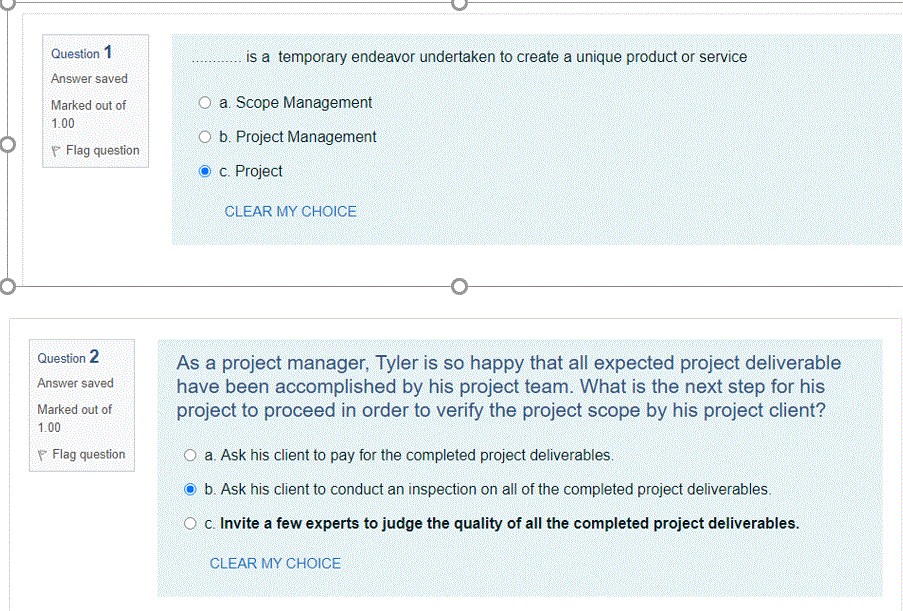 Solved is a temporary endeavor undertaken to create a unique | Chegg.com