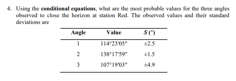 Solved 4. Using the conditional equations, what are the most | Chegg.com