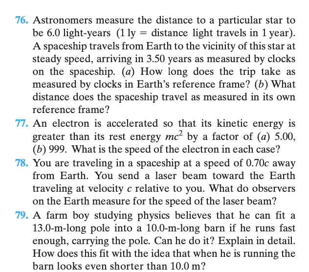Solved 76. Astronomers measure the distance to a particular | Chegg.com