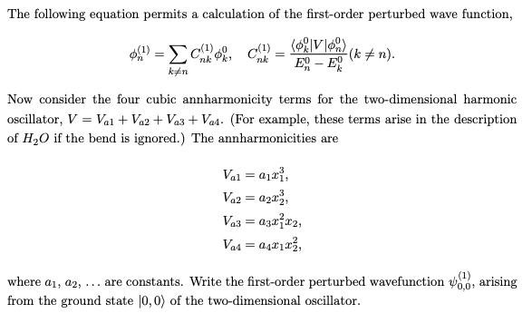 Solved The following equation permits a calculation of the | Chegg.com