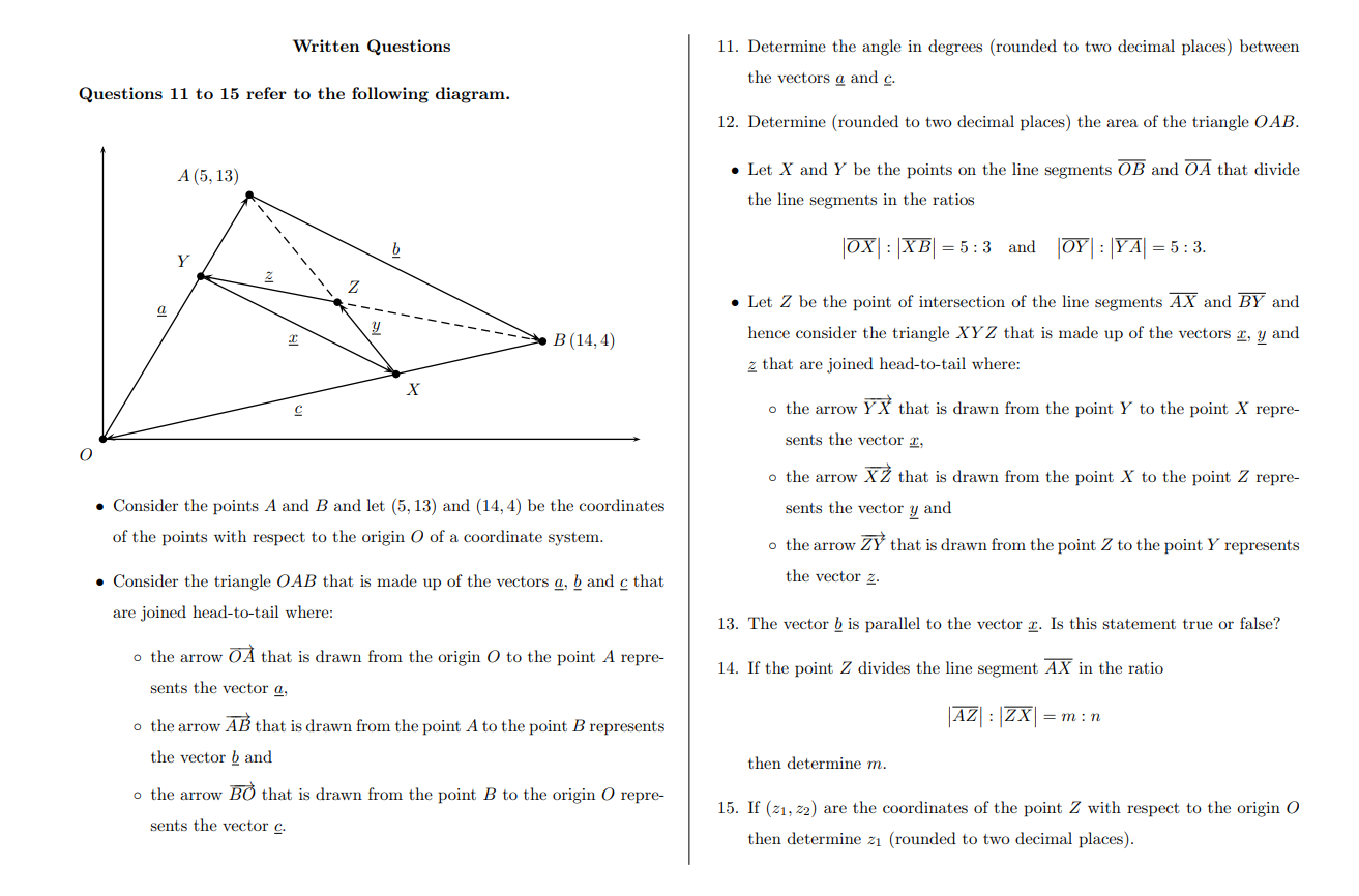 Solved Written Questions 11. Determine the angle in degrees | Chegg.com