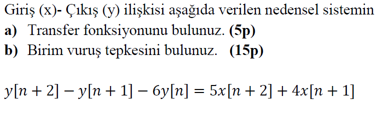Solved Input (x)-Output (y) relation is the causal system | Chegg.com
