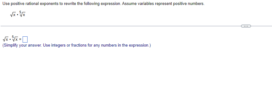 Solved Use positive rational exponents to rewrite the | Chegg.com
