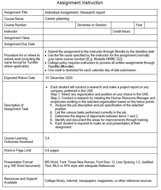 Assignment Instruction Individual Assignment | Chegg.com