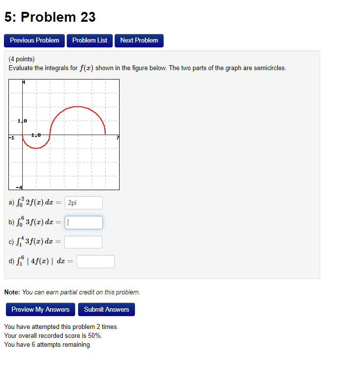 Solved 5 Problem 23 Previous Problem Problem List Next