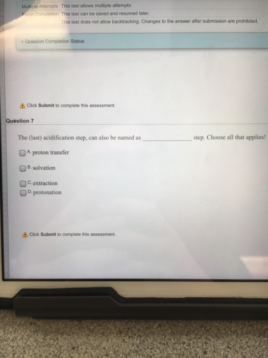 Solved Multiple Attempts This test allows multiple attempts | Chegg.com