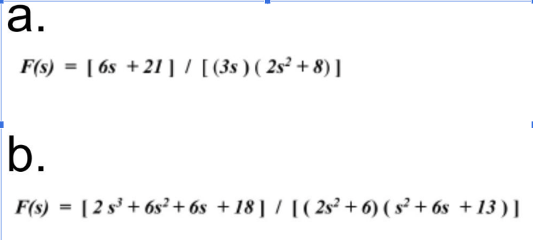 find.d in.ver.se lap.lace. transform of a and b. | Chegg.com
