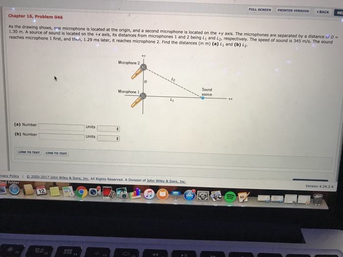 Solved FULL SCREEN PRINTER VERSION ·BACK Chapter 16, Problem | Chegg.com